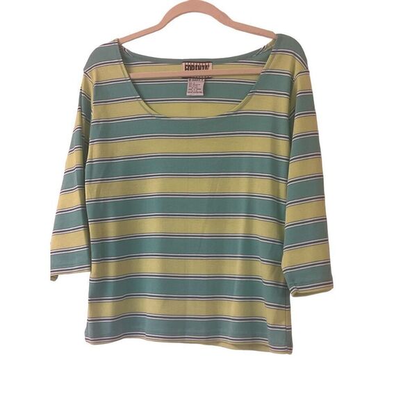Forenza | Tops | Vintage Forenza Y2k Knit Stripedtopszlarge | Poshmark